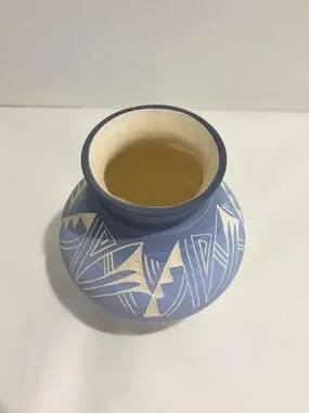 Silas Navi | Accents | Native American Navajo Style Etched Pottery Vase ...